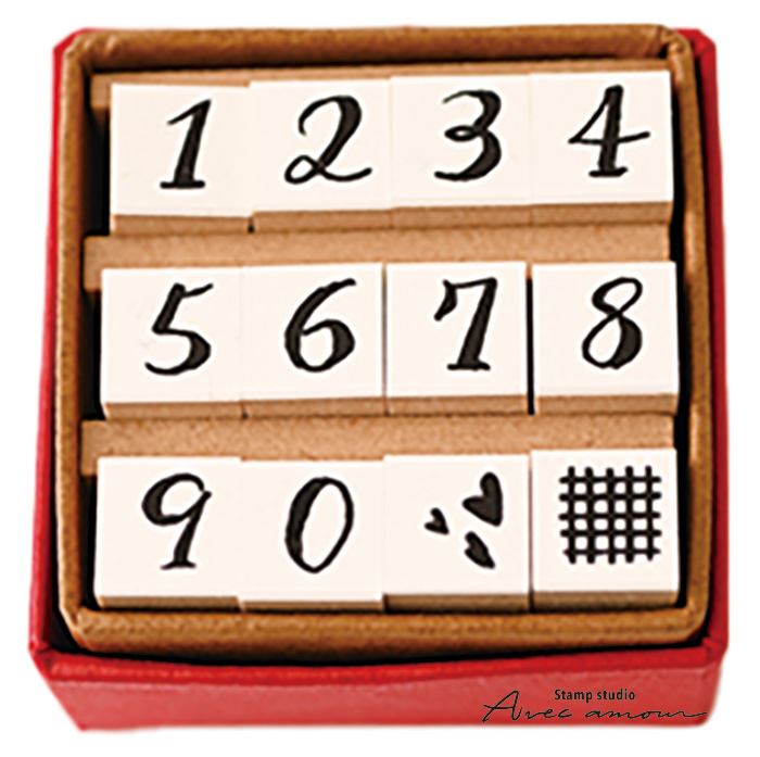 YSJ-02 Petit Numbers Stamp ぷちナンバーすたんぷ ゴム印 – スタンプ工房愛